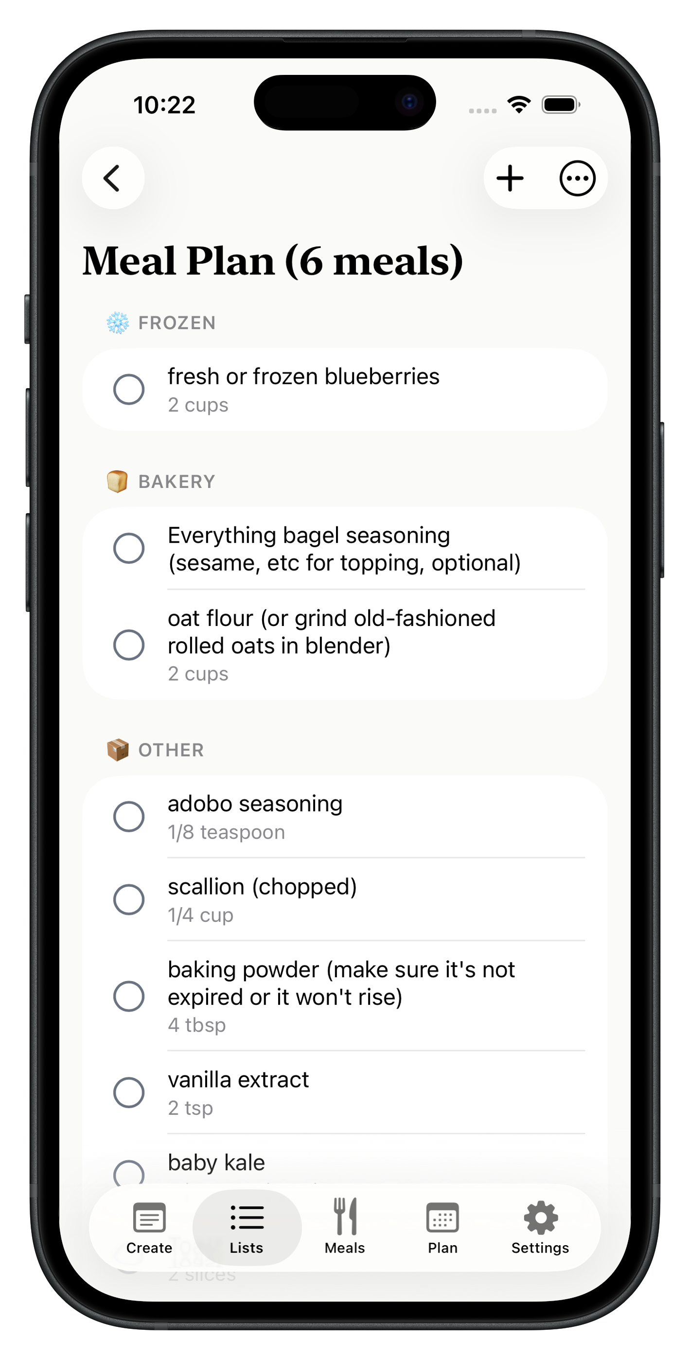 QuickList – Simple Grocery List App for iPhone
